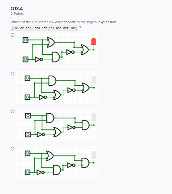 Solved Q13 Logic and Circuits 9 Points Q13.1 1 Point What is | Chegg.com