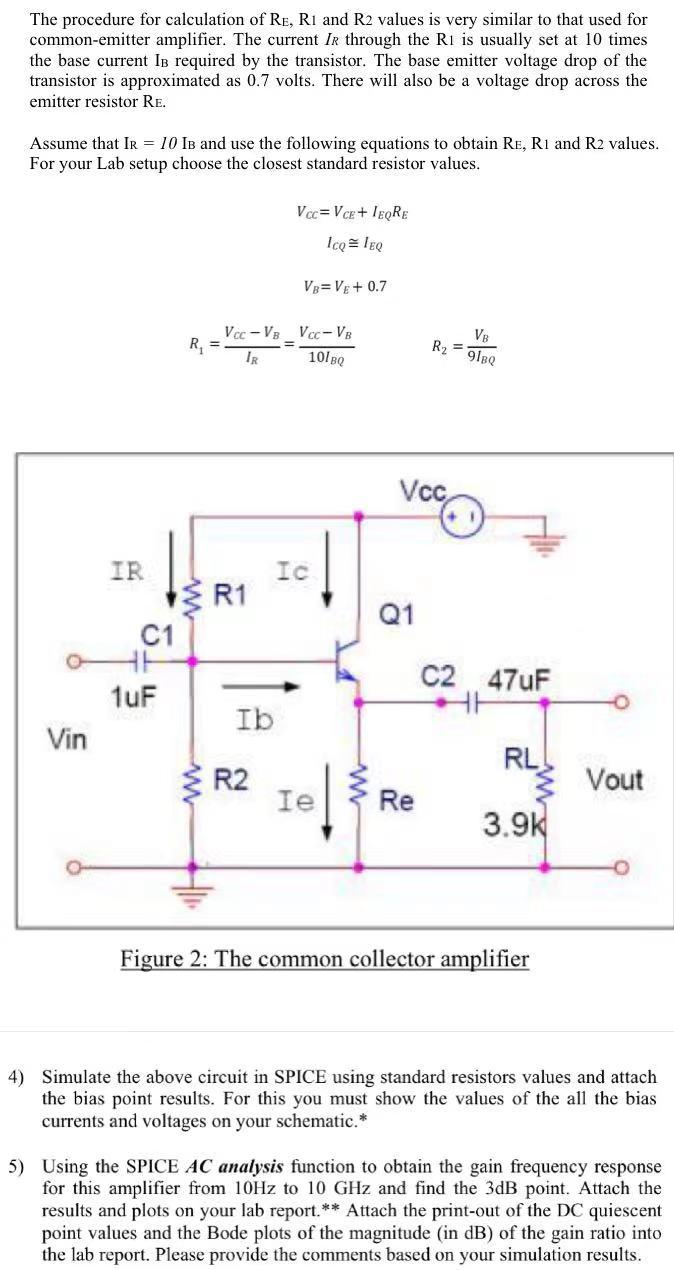 Solved Please simulate this circuit in LTSpice ( Vcc= 10 V, | Chegg.com
