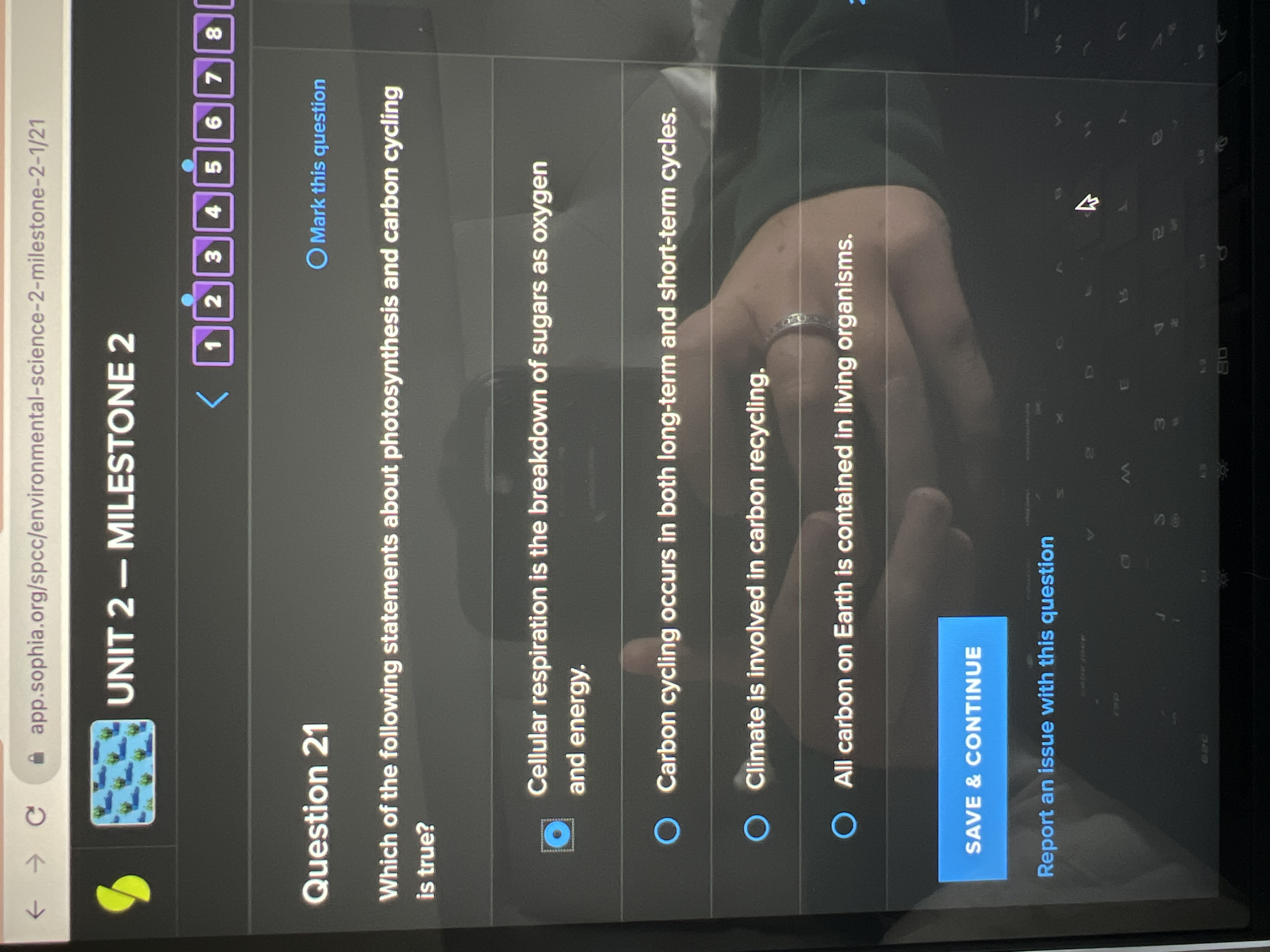Solved UNIT 2 - ﻿MILESTONE 2Question 21Mark this | Chegg.com