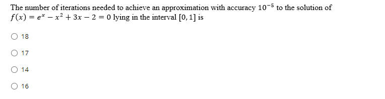 Solved The Number Of Iterations Needed To Achieve An 