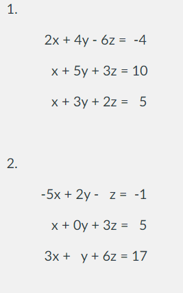 Solved Solve the following two exercises using the Gaussian | Chegg.com