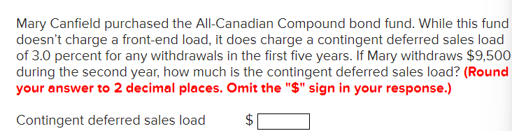 Solved Mary Canfield purchased the All-Canadian Compound | Chegg.com