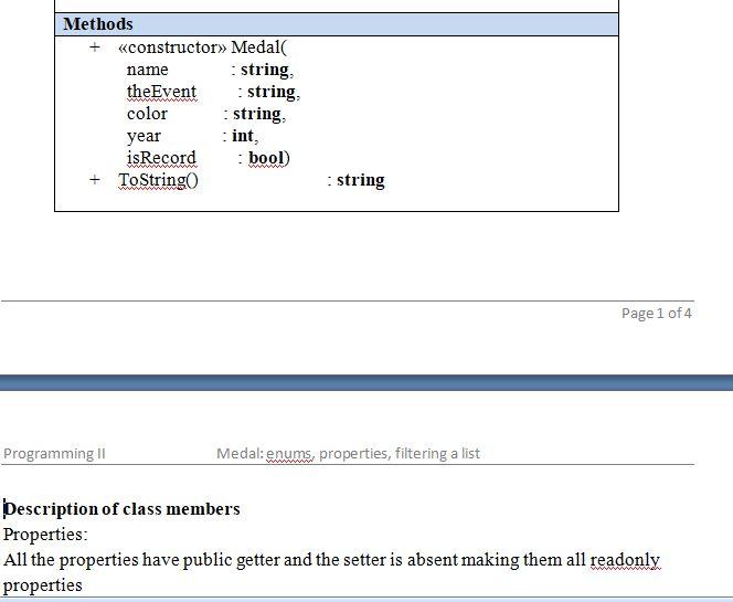 Solved The MedalColor Enum Code the MedalColor enum below: | Chegg.com