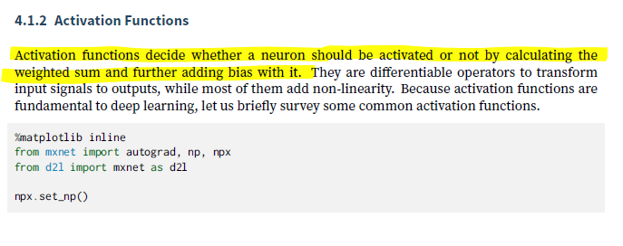 Solved 4.1.2 Activation Functions Activation functions | Chegg.com