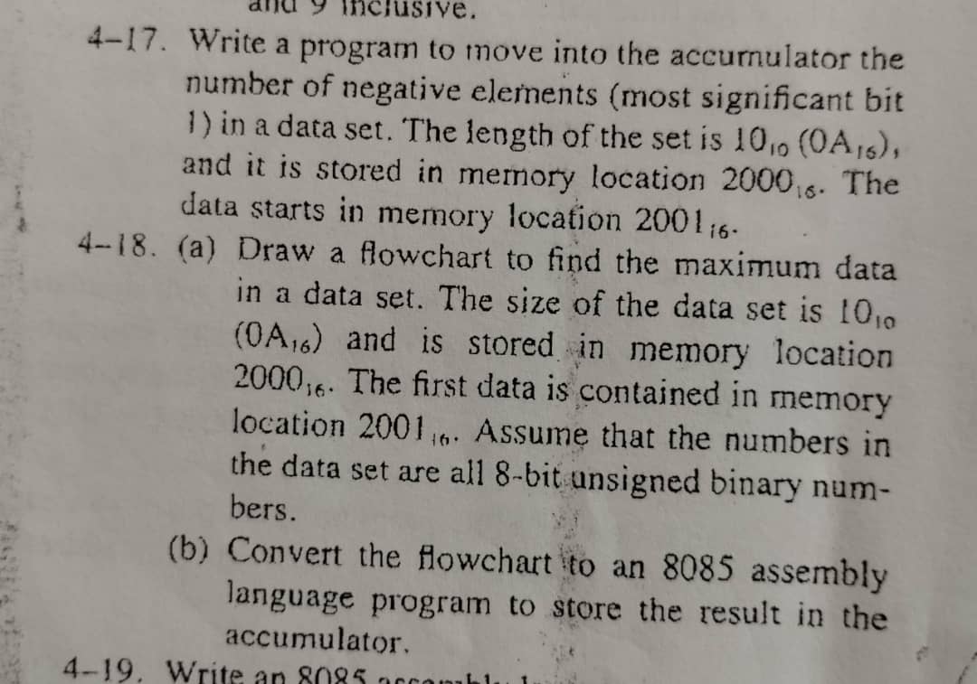 Solved 4-17. Write a program to move into the accumulator | Chegg.com