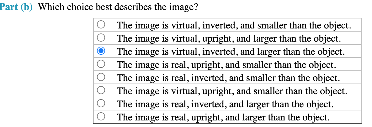 Solved (11%) Problem 3: An object is placed a distance | Chegg.com