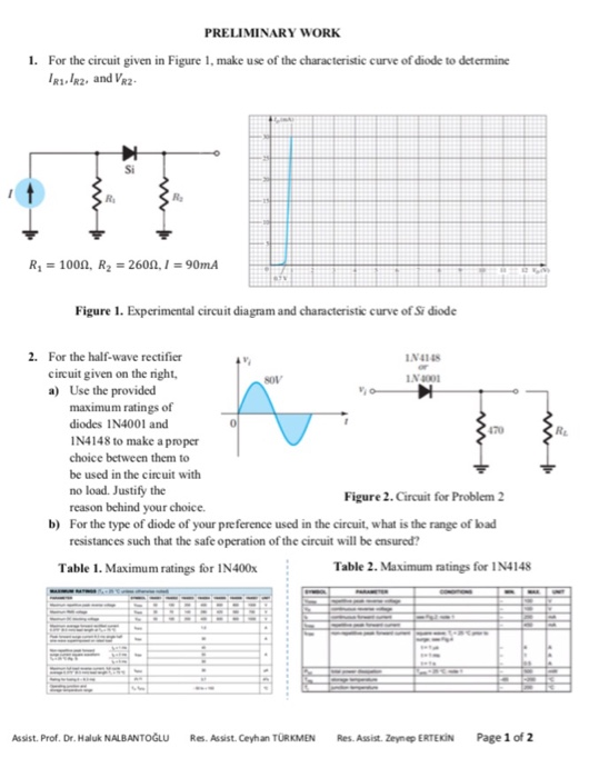 Solved PRELIMINARY WORK 1. For the circuit given in Figure | Chegg.com