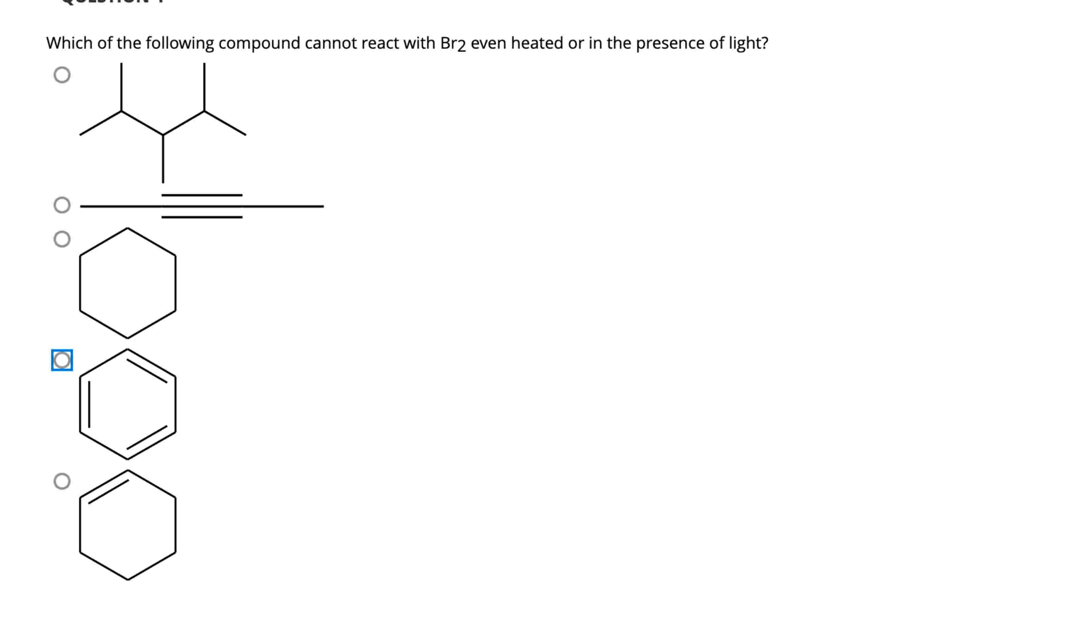 Solved Which of the following compound cannot react with | Chegg.com
