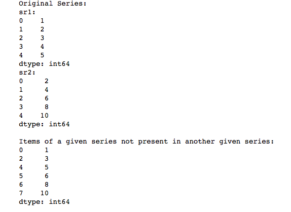 Solved Original Series: srl: 1 2 2 3 dtype: int64 sr2: 2 1 | Chegg.com