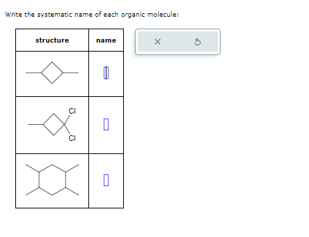 Solved Write the systematic name of each organic molecule: | Chegg.com