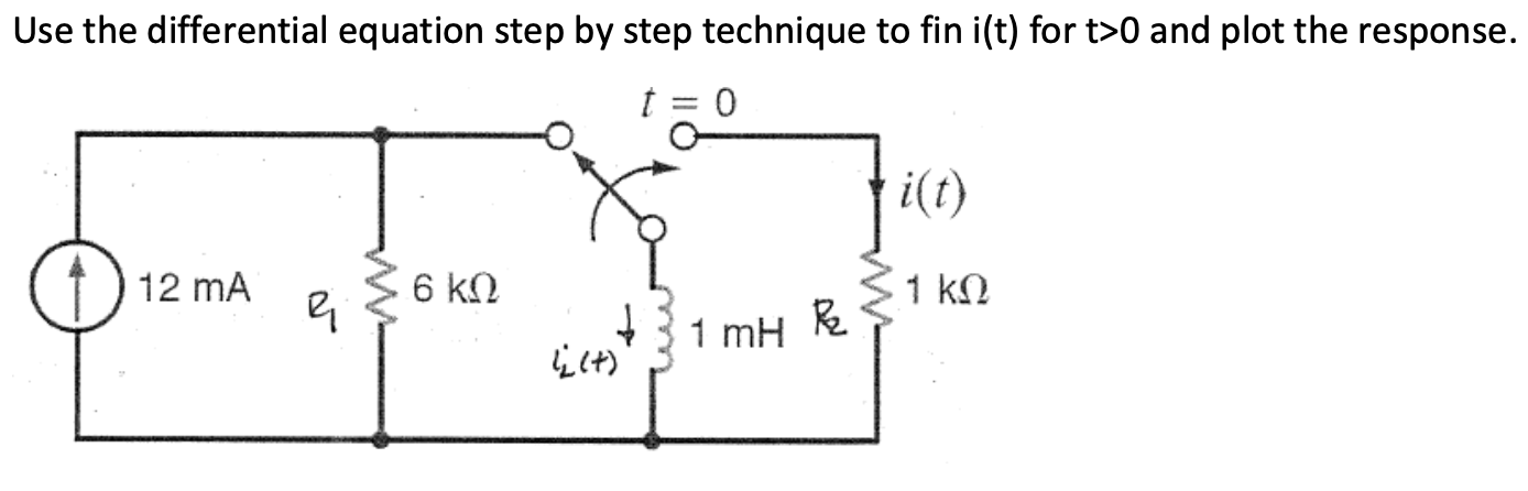 Solved Use the differential equation step by step technique | Chegg.com