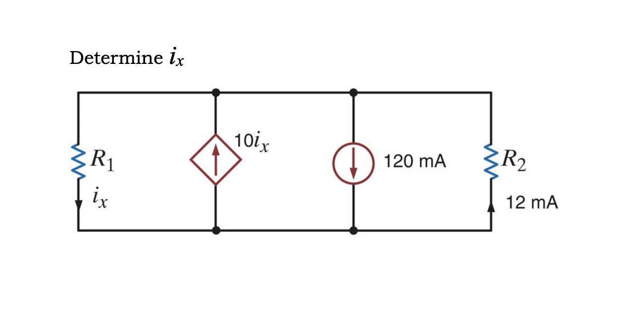 Solved Determine ix | Chegg.com Solved Determine ix | Chegg.com