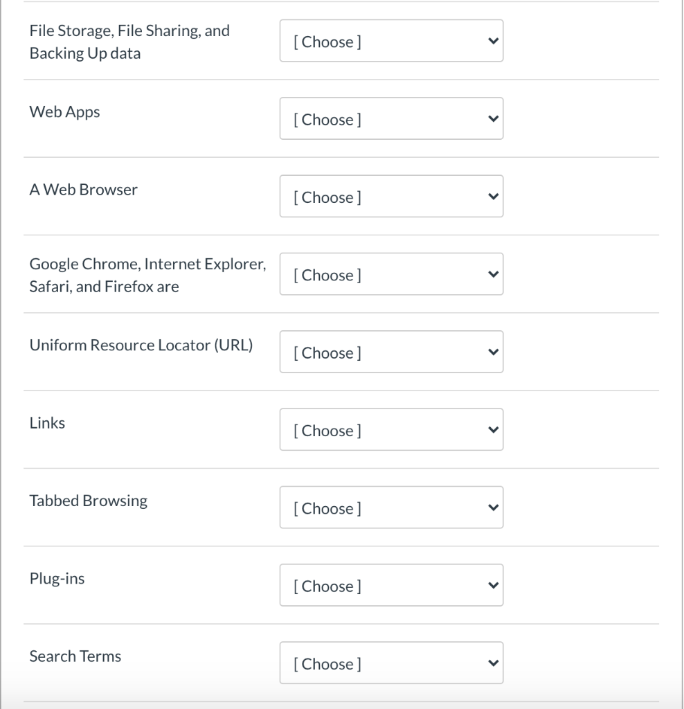Solved [Choose ] Types of web browsers A website's unique | Chegg.com