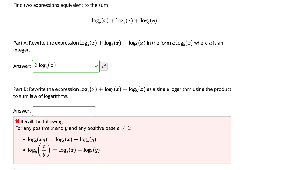Solved Find two expressions equivalent to the sum | Chegg.com