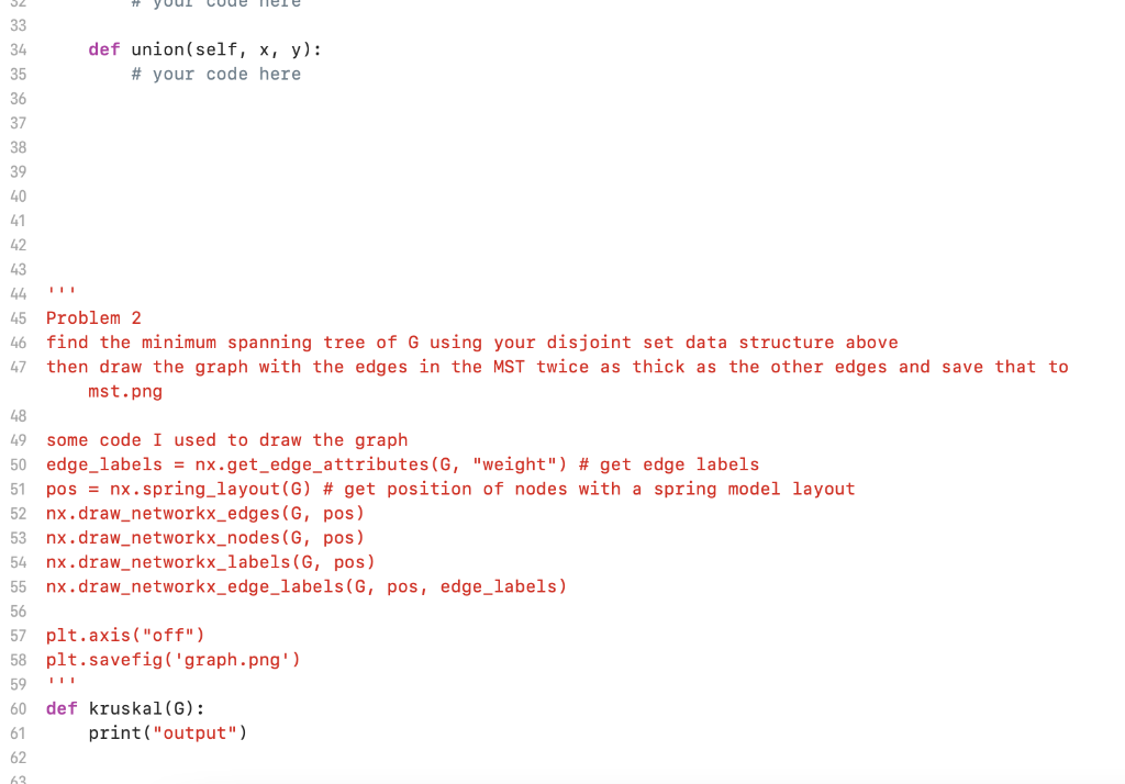 Solved Question 6. Implement the DisjointSet class in | Chegg.com