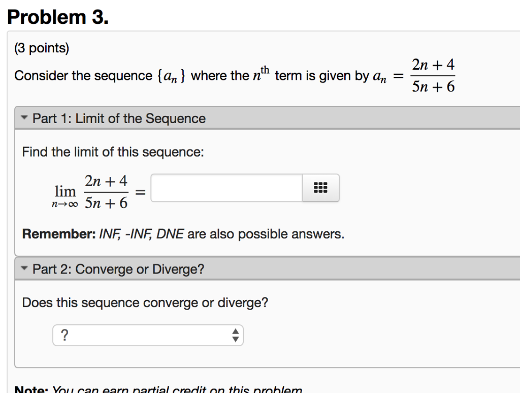 Solved Problem 3. (3 points) Consider the sequence (an1 | Chegg.com