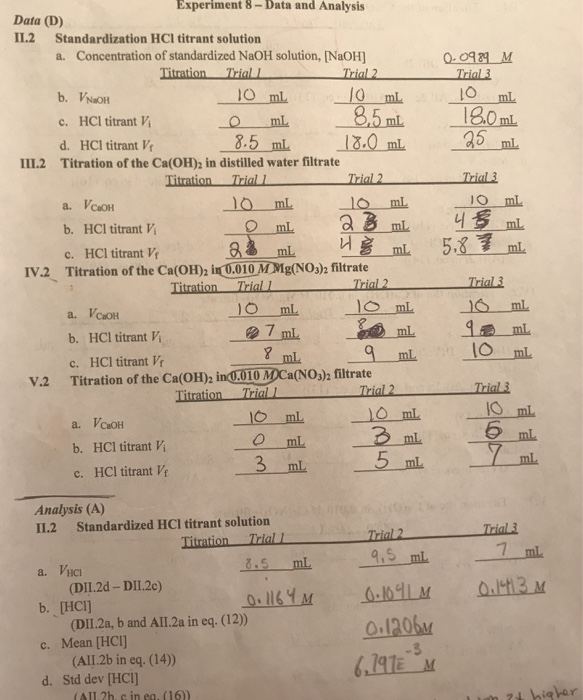 Solved Name R number TA Laboratory Date Section Experiment | Chegg.com