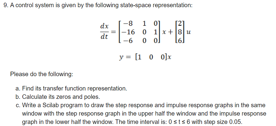 Solved Thank you in advance; please only use SciLab to | Chegg.com