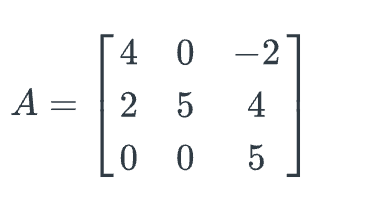 Solved A=⎣⎡420050−245⎦⎤calculate ∑i=13λiCalculate Πi=13λi | Chegg.com