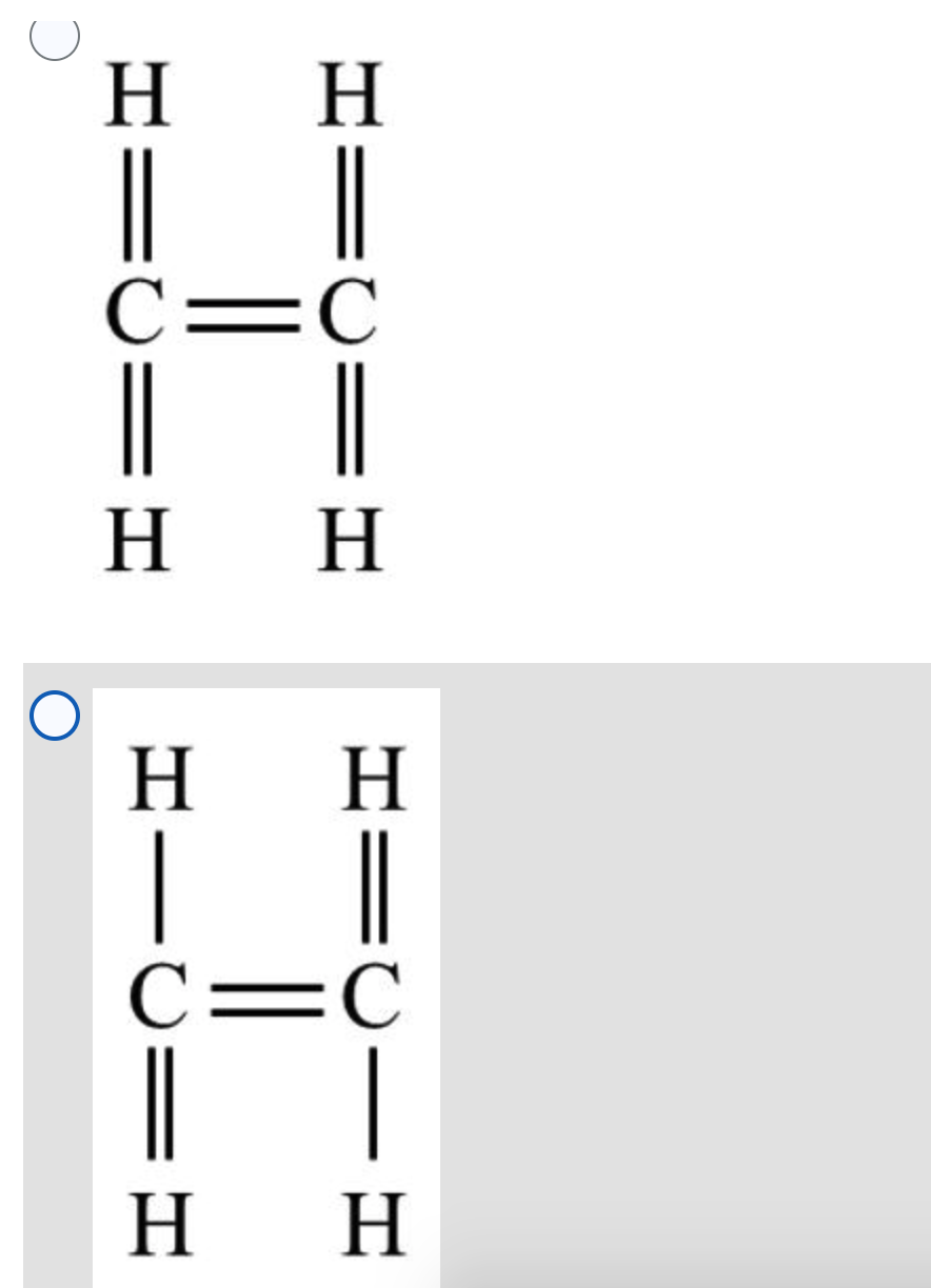Solved What is the correct Lewis structure of ethylene, | Chegg.com