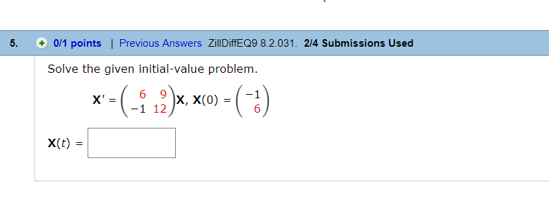 Solved Previous Answers ZillDiffEQ9 8.2.031. 2/4 Submissions | Chegg.com