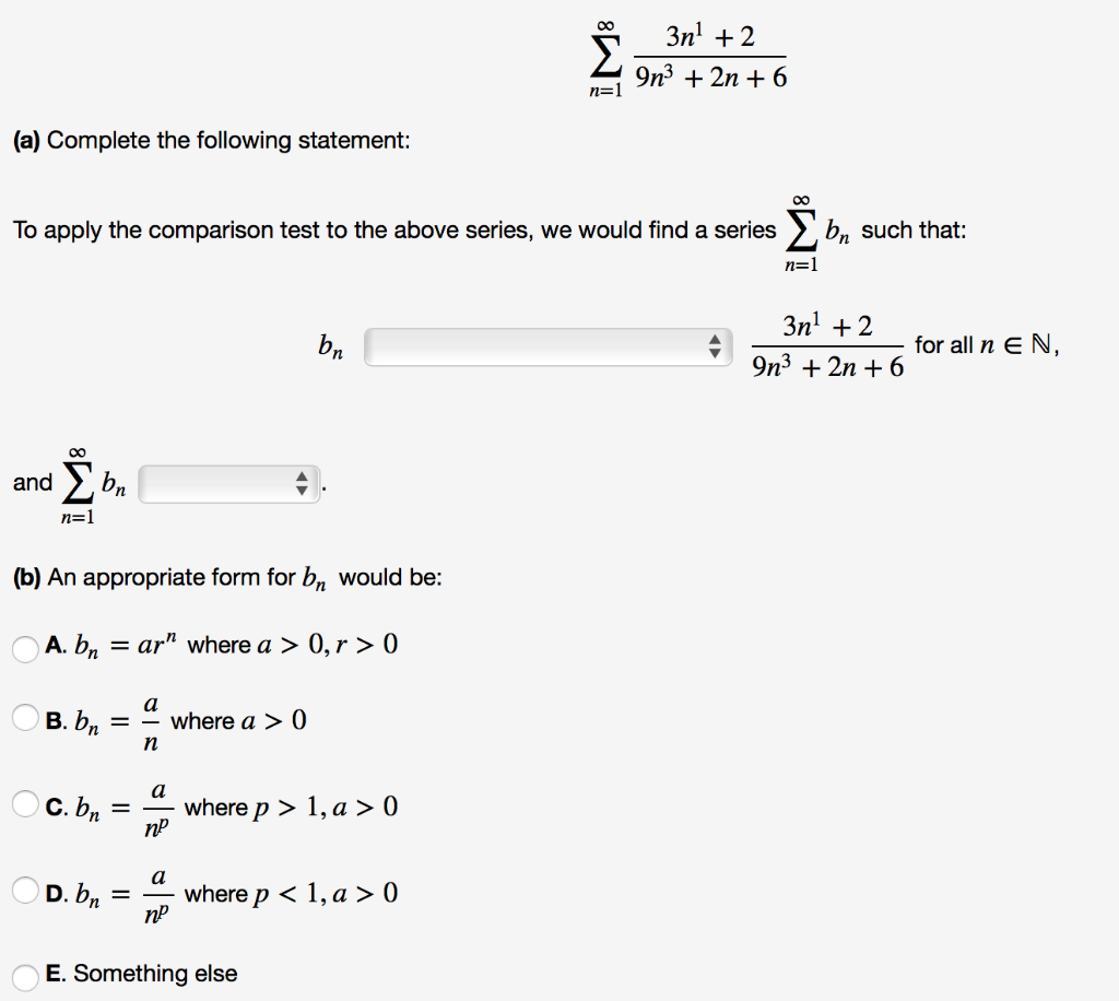 Solved À 3n! + 2 9n3 + 2n + 6 (a) Complete the following | Chegg.com