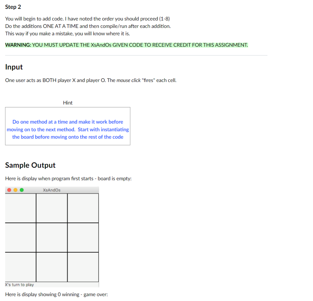 Solved FOR CREDIT Programming Assignment 8: Two-Dimensional | Chegg.com