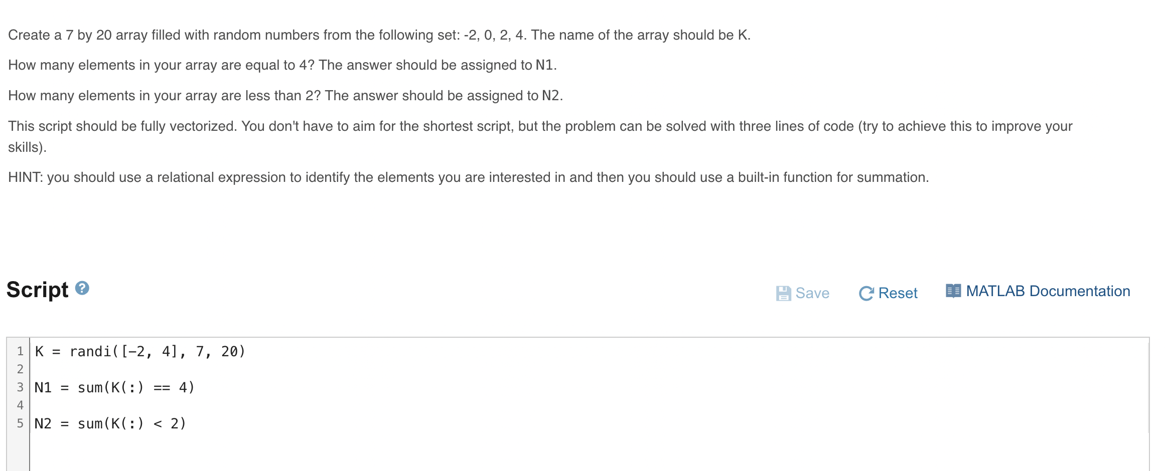 Solved Create a 7 ﻿by 20 ﻿array filled with random numbers | Chegg.com