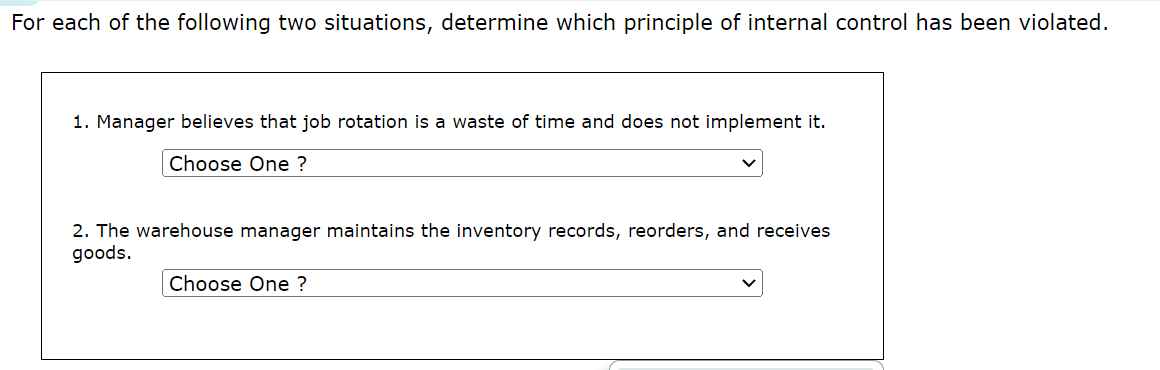Solved For each of the following two situations, determine | Chegg.com