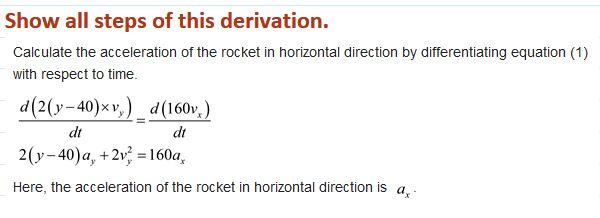 Solved Show all steps of this derivation. Calculate the | Chegg.com
