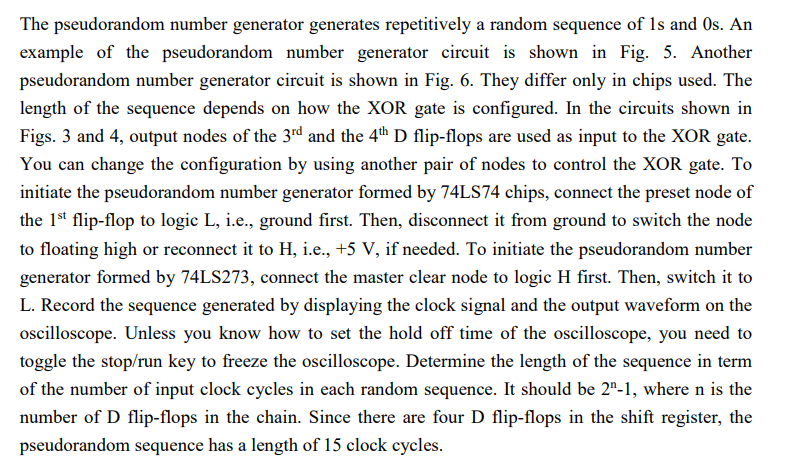 The pseudorandom number generator generates | Chegg.com