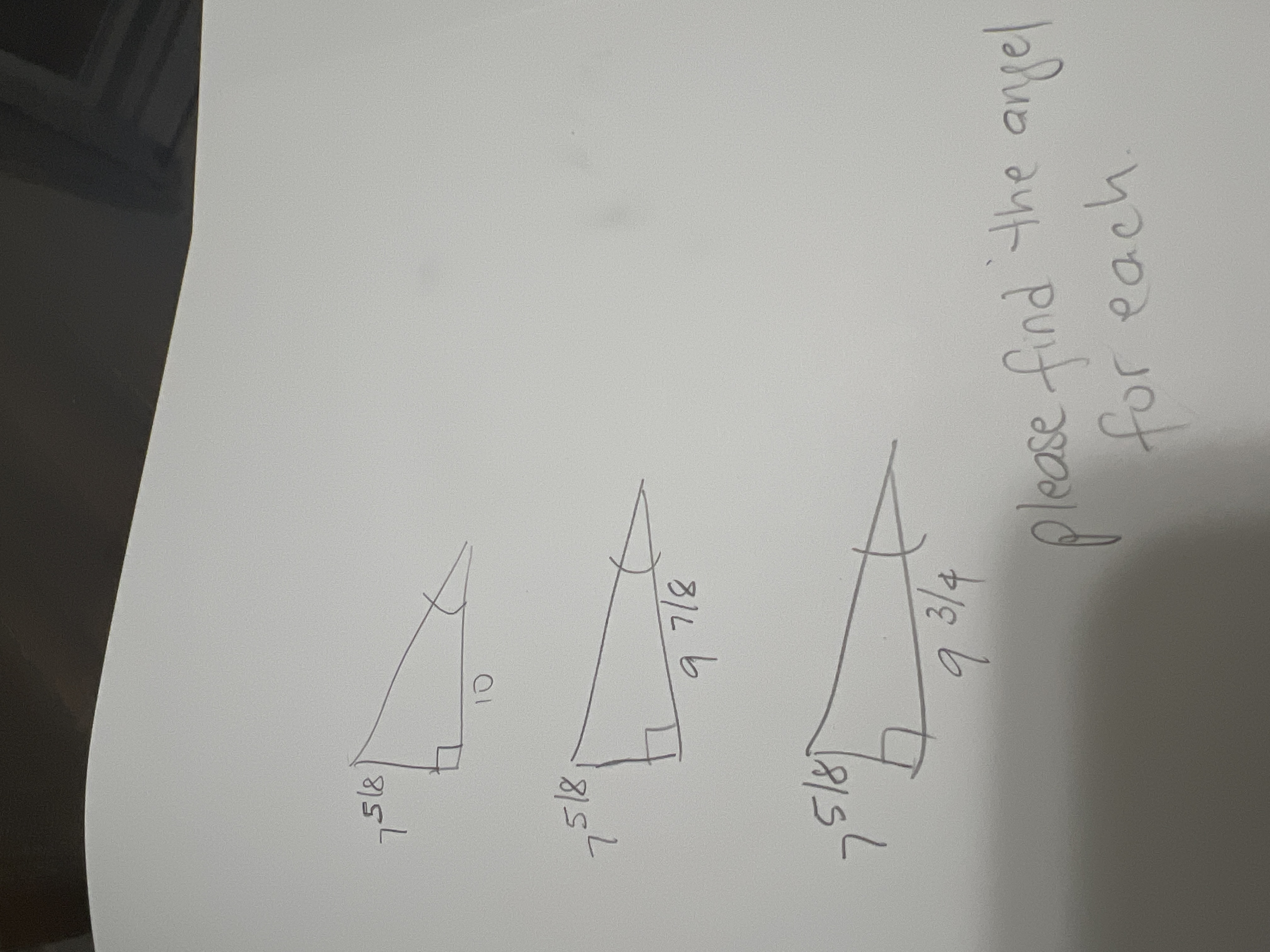 Solved please find the angel for each. | Chegg.com