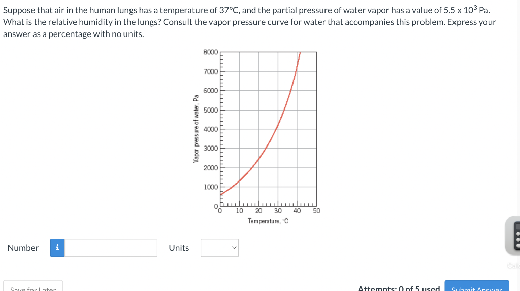 Solved Suppose that air in the human lungs has a temperature | Chegg.com
