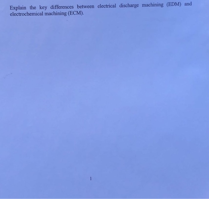 Solved Explain the key differences between electrical | Chegg.com