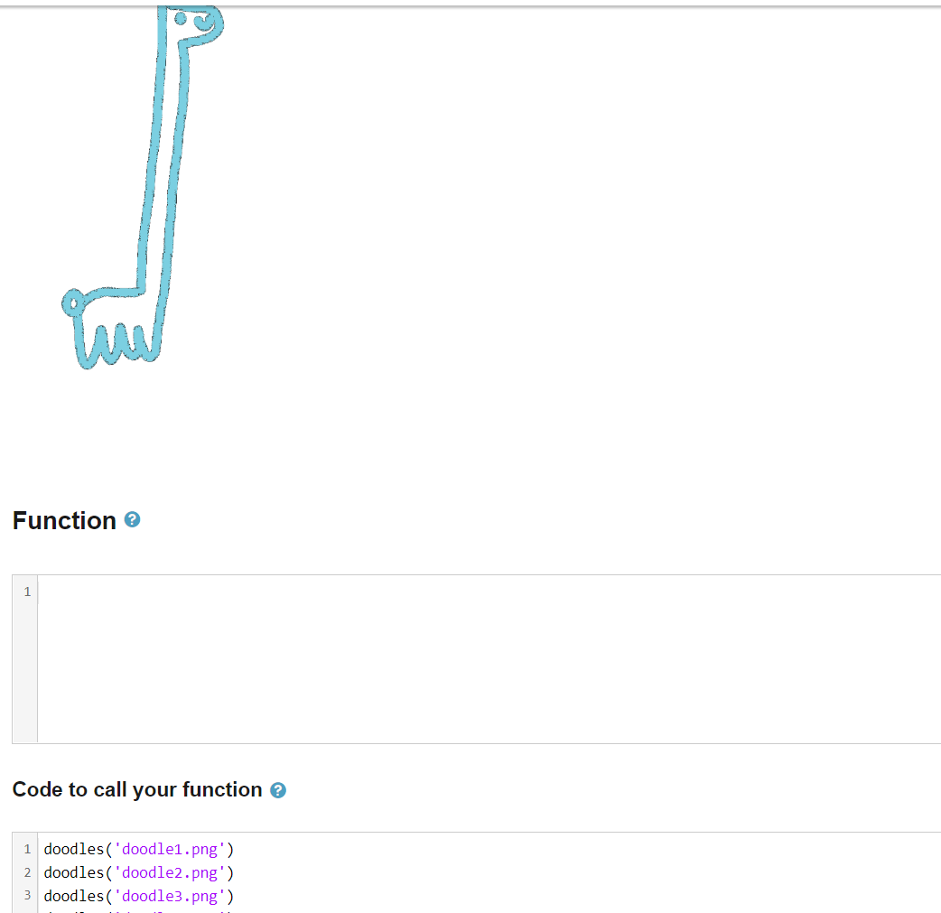 Solved doodles 0 solutions submitted (max: 7) Function Name: | Chegg.com