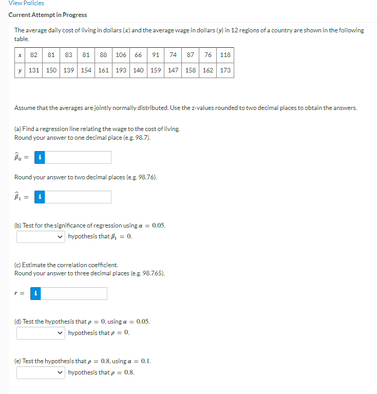Solved View Policies Current Attempt in Progress The average | Chegg.com