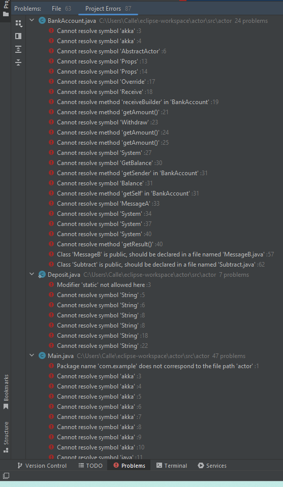 Solved package actor; import | Chegg.com