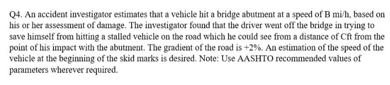 Solved B=38 mph C= 108 veh/min A=128 ft Please I need a | Chegg.com