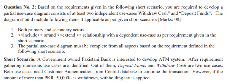 Solved Based on the requirements given in the following | Chegg.com