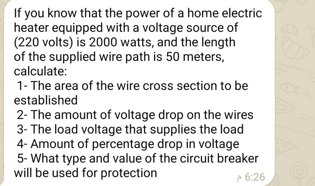 Solved If you know that the power of a home electric heater | Chegg.com