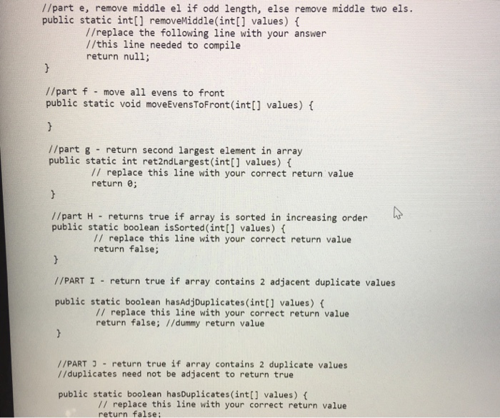 Solved Need Help Writing These Different Array Methods And 6514