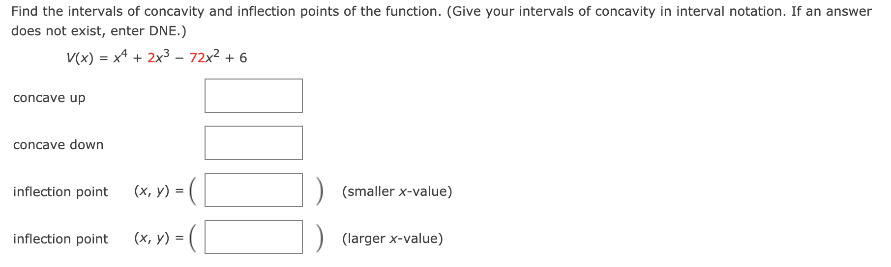 Solved Find the intervals of concavity and inflection points | Chegg.com