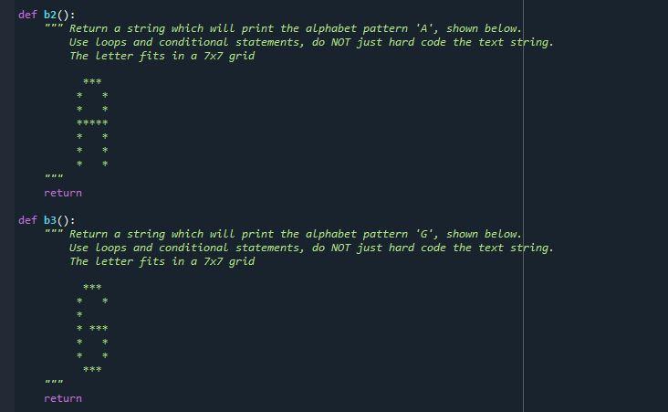 Solved def b2(): Use loops and conditional statements, do | Chegg.com
