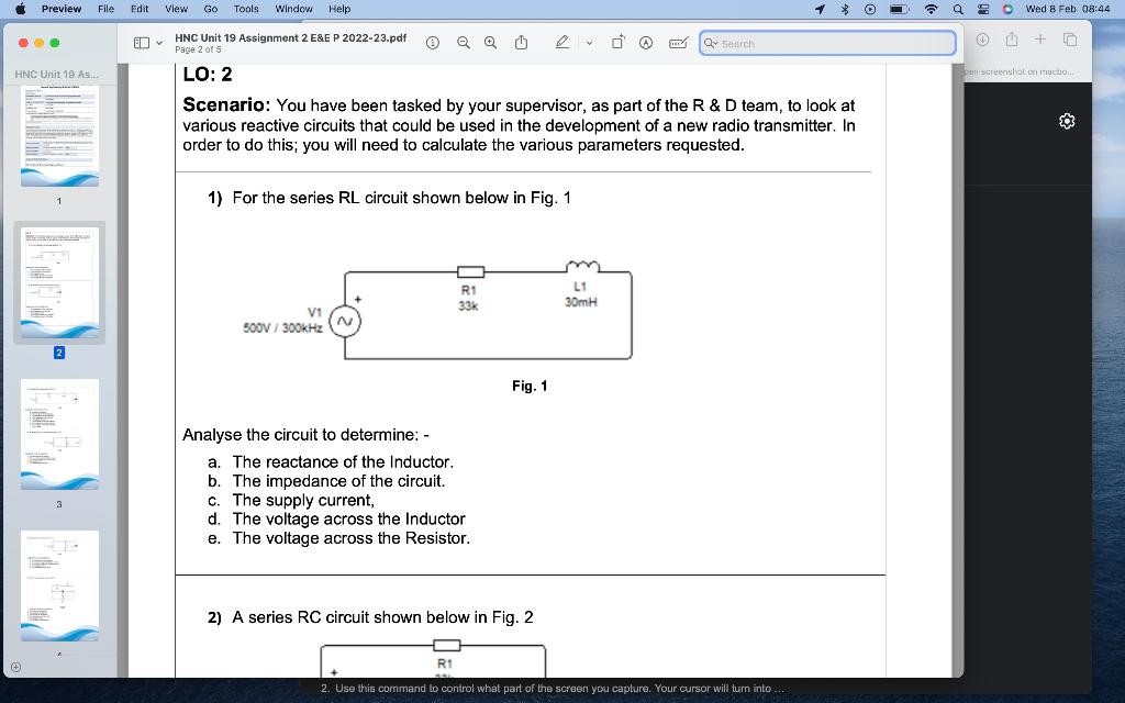 Solved Scenario: You have been tasked by your supervisor, as | Chegg.com