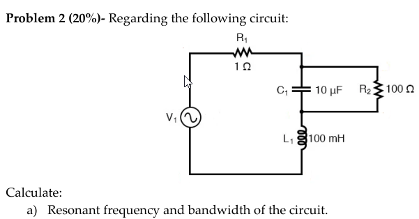 Solved Problem 2(20%) - Regarding the following circuit: | Chegg.com