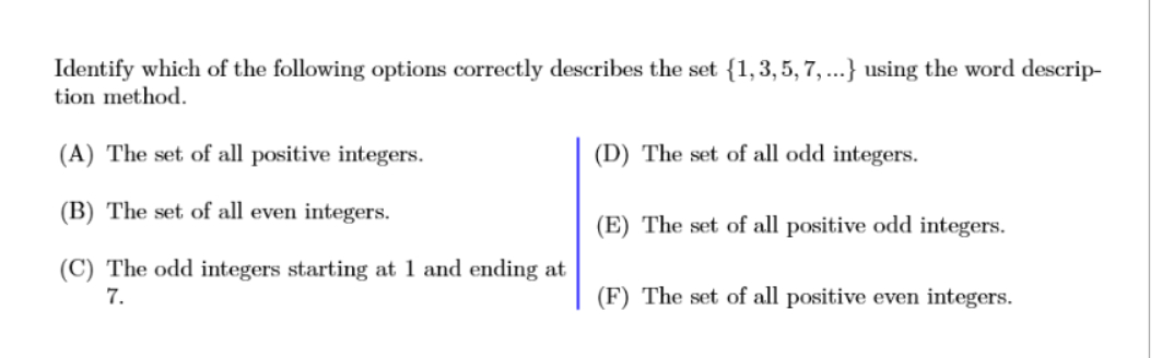Solved Identify which of the following options correctly | Chegg.com