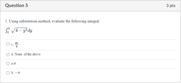Solved 5. Using substitution method, evaluate the following | Chegg.com