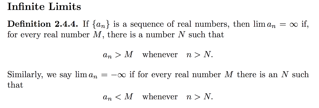 Solved 4. Use the definition of infinite limit to prove that | Chegg.com