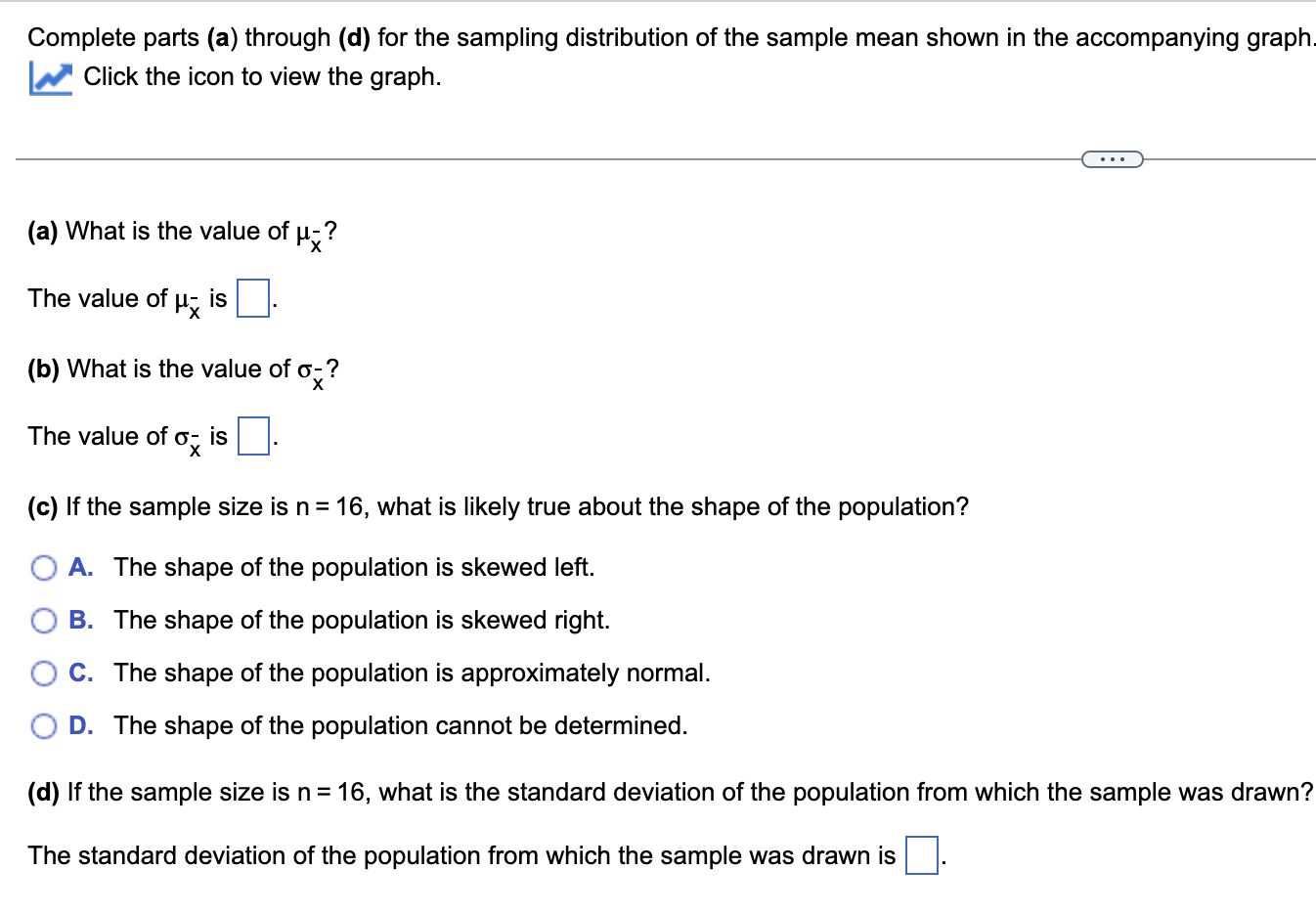 Solved Complete parts (a) ﻿through (d) ﻿for the sampling | Chegg.com