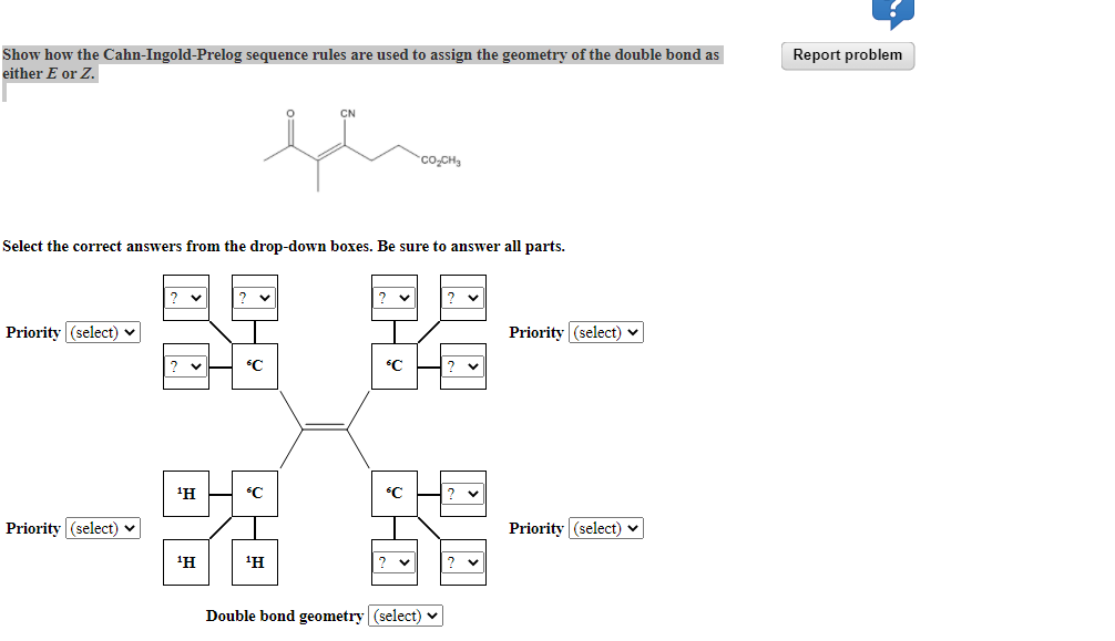 Solved Show how the Cahn-Ingold-Prelog sequence rules are | Chegg.com